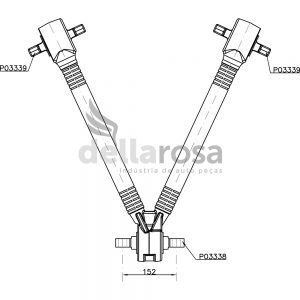 BARRA DE REAÇÃO EM “V” - P03682 - Della Rosa