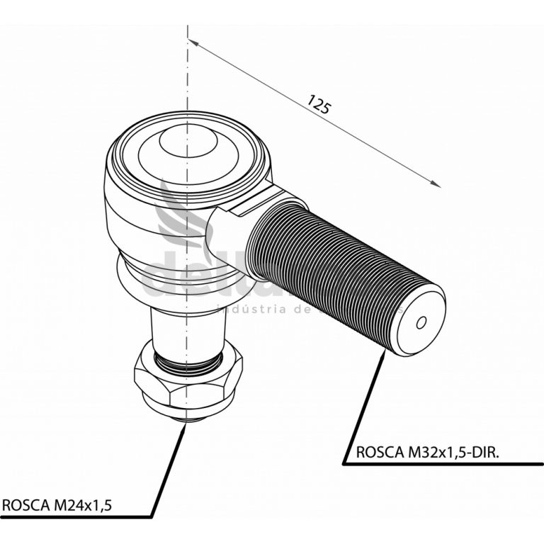TERMINAL DE DIREÇÃO (ROSCA M32 - DIR.) - P02863 - Della Rosa
