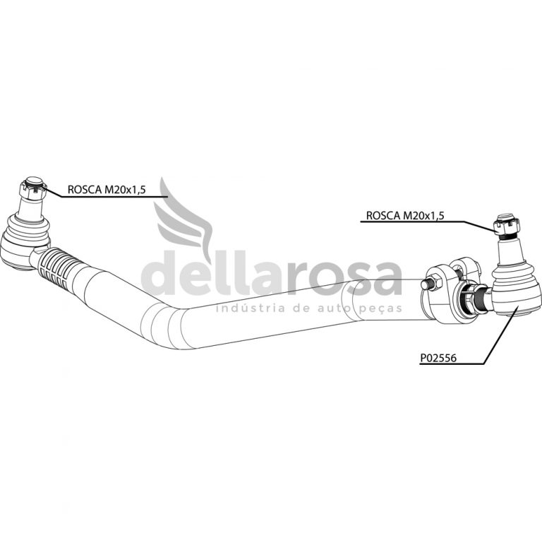 BARRA DE DIREÇÃO (861mm) - P02936 - Della Rosa